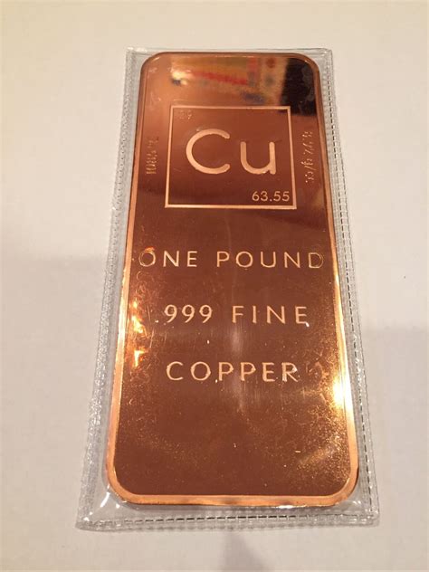 1 (One) Pound .999 Copper Bullion Bar By Unique Metals | eBay UK