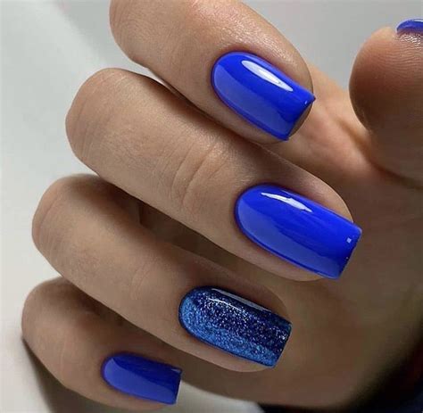 Пин от пользователя Silvia на доске Nails | Синие гелевые ногти ...