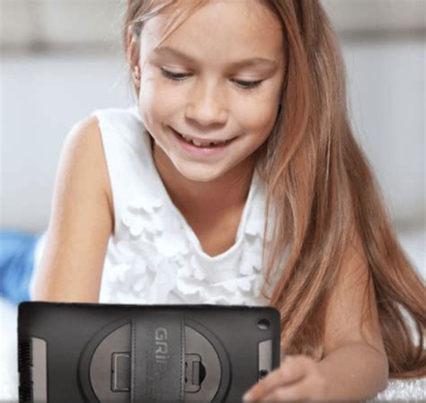 כיסוי Grip Case Shield לאייפד מיני 6 עם מעמד | הגנה מושלמת