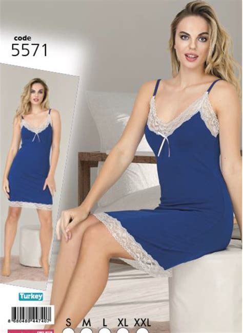 Ночная Сорочка (S+M+L+XL+XXL) Lady Оптом Турция Фабрика