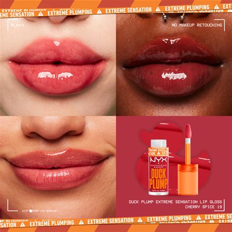 NYX Professional Makeup Duck Plump High Pigment Lip Gloss - Cherry ...