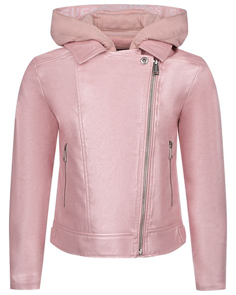 Guess Розовая куртка-косуха с капюшоном Артикул: J2YL03 WEQK0 G66B ...
