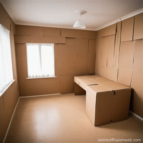 Cardboard House Structure | Stable Diffusion Online