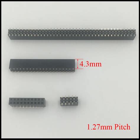 2*3 2x3 2*4 2x4 2*5 2x5 Pin 6P 8P 10P 1.27mm Pitch 4.3mm Height Double ...