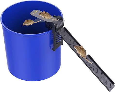 Rat Trap for House,Mouse Bucket Trap Rolling Mouse Trap Walk The Plank Auto Reset Humane Rat ...