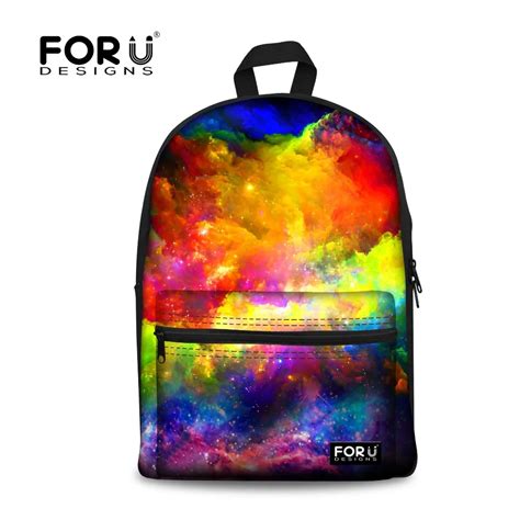 Galaxy Printing Backpack for Teenage Girls Boys,Universe Space Kids ...