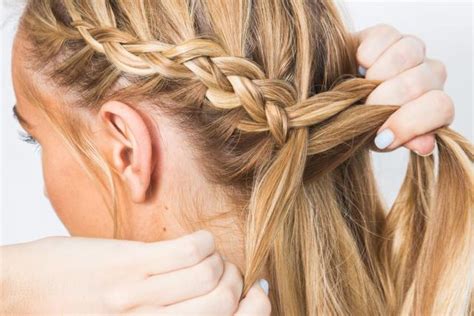 French Fishtail Braid Steps