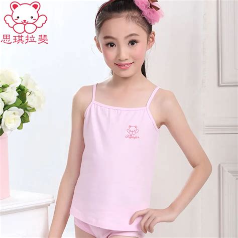 Teen Girl Cotton Camisoles Kids Underwear Vest Tanks Students Summer ...