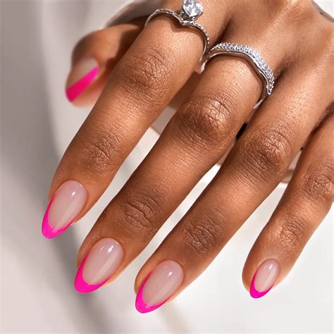 Pink Tip Nails