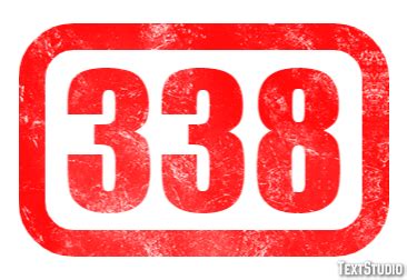 338 Text Effect and Logo Design Number