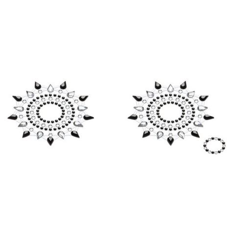 Пэстис из кристаллов Petits Joujoux Gloria set of 2 - Black/Silver ...